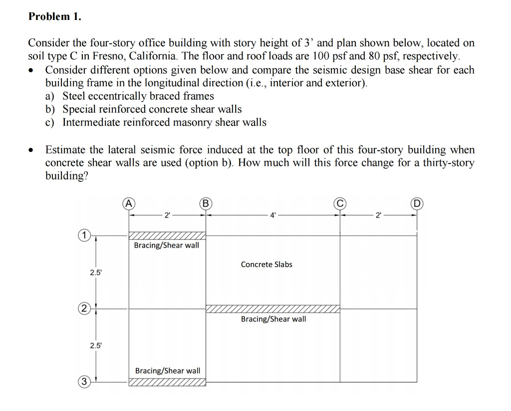 Solved Consider the four-story office building with story | Chegg.com