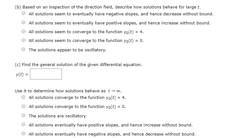 Solved Consider the following differential equation. (A | Chegg.com