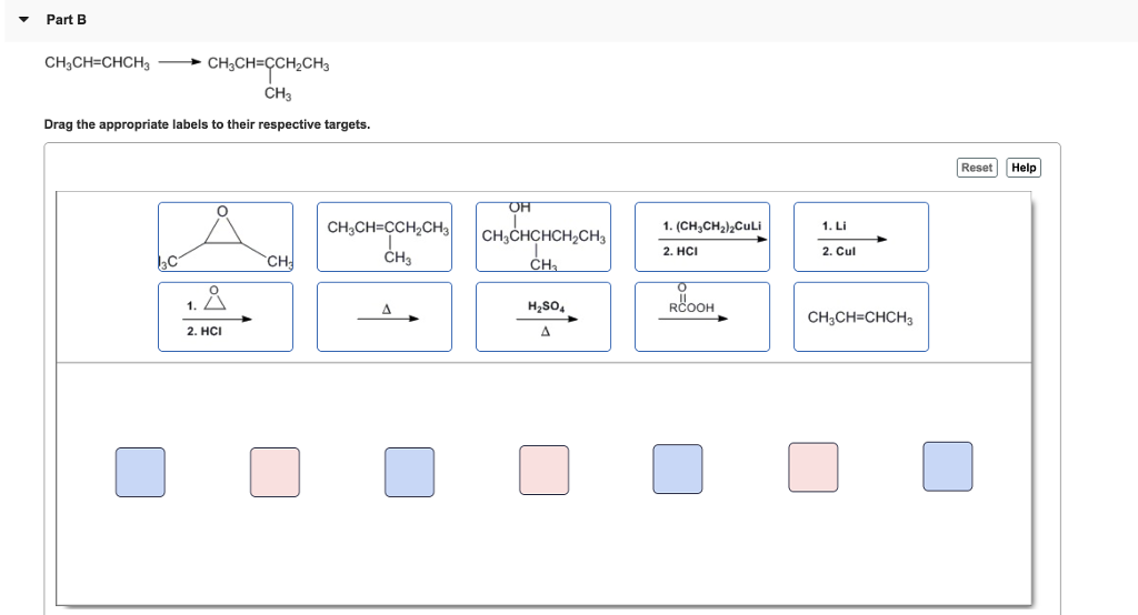 Solved Part B CH3 Drag the appropriate labels to their | Chegg.com