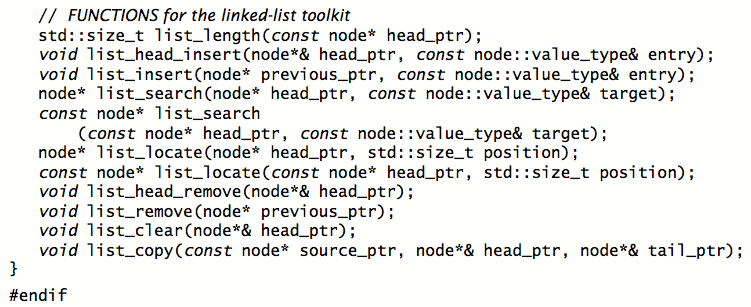 Solved // FILE: node1.h (part of the namespace main_savitch | Chegg.com