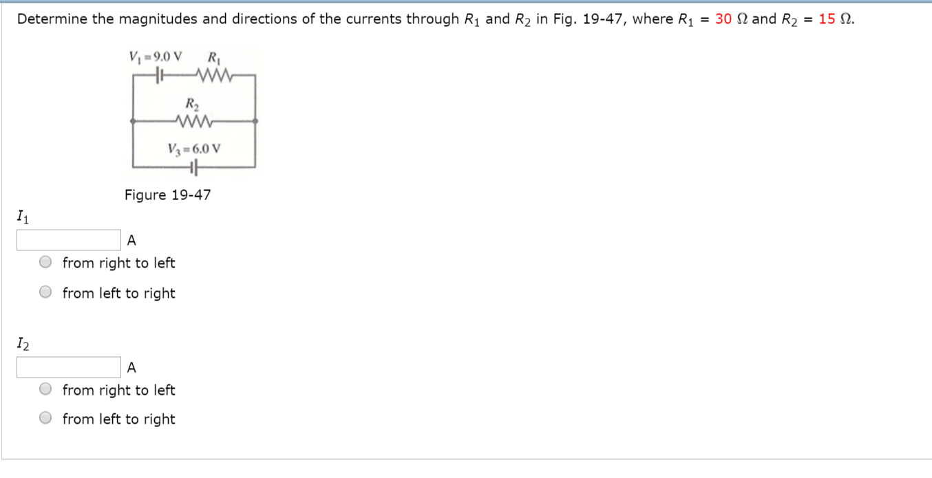 Solved Determine The Magnitudes And Directions Of The