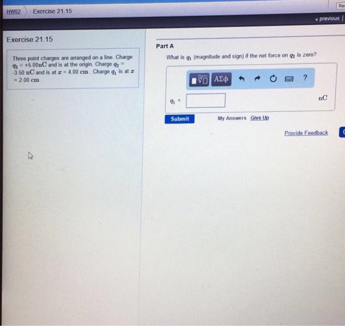 Solved: Three Point Charges Are Arranged On A Line. Charge... | Chegg.com