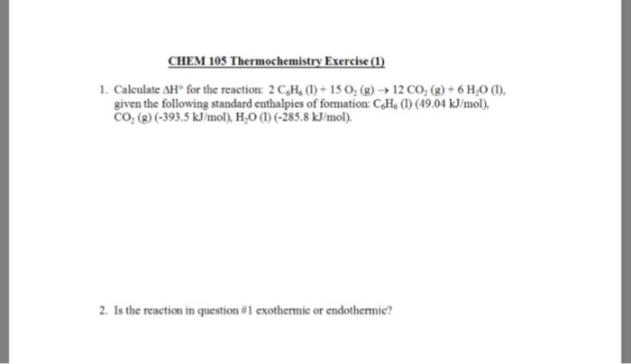 Solved Calculate delta H degree for the reaction 2C_6H_6(I) | Chegg.com