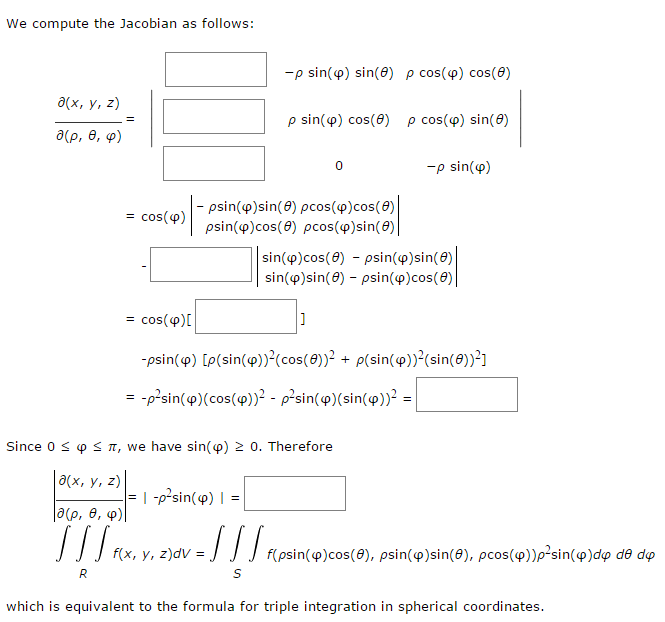 Solved We compute the Jacobian as follows: partial | Chegg.com
