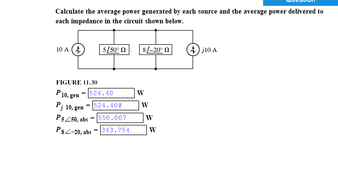 Solved Calculate the average power generated by each source | Chegg.com