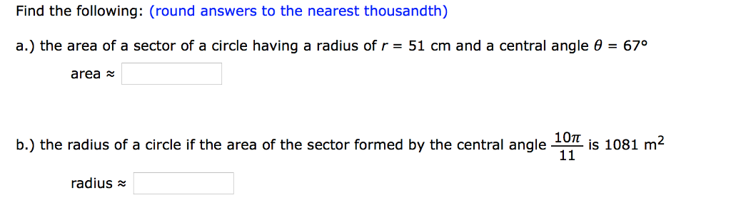 Solved Find the following: (round answers to the nearest | Chegg.com