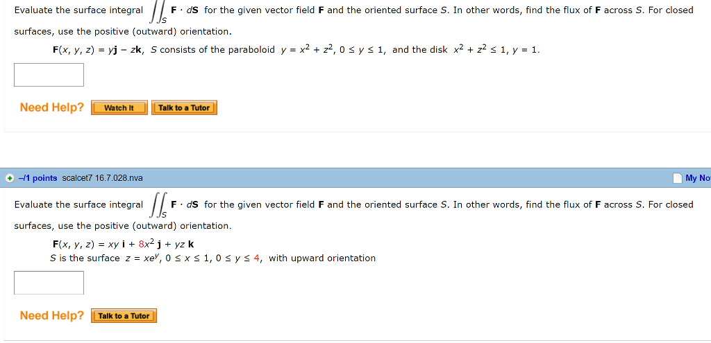 Solved Evaluate the surface integral double integral_S F | Chegg.com