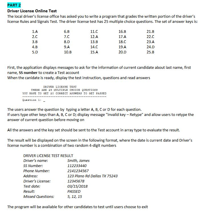 Solved PART 1 Type the answers of following questions in a | Chegg.com
