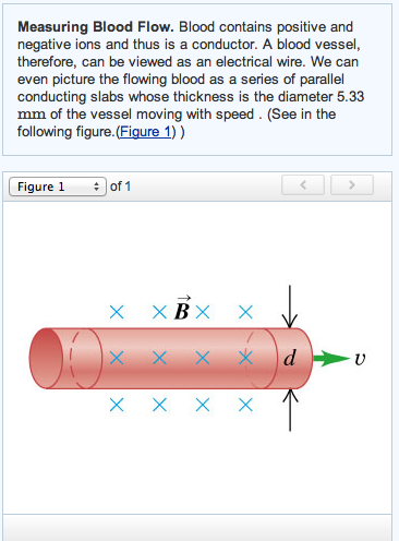 Solved Measuring Blood Flow. Blood contains positive and | Chegg.com