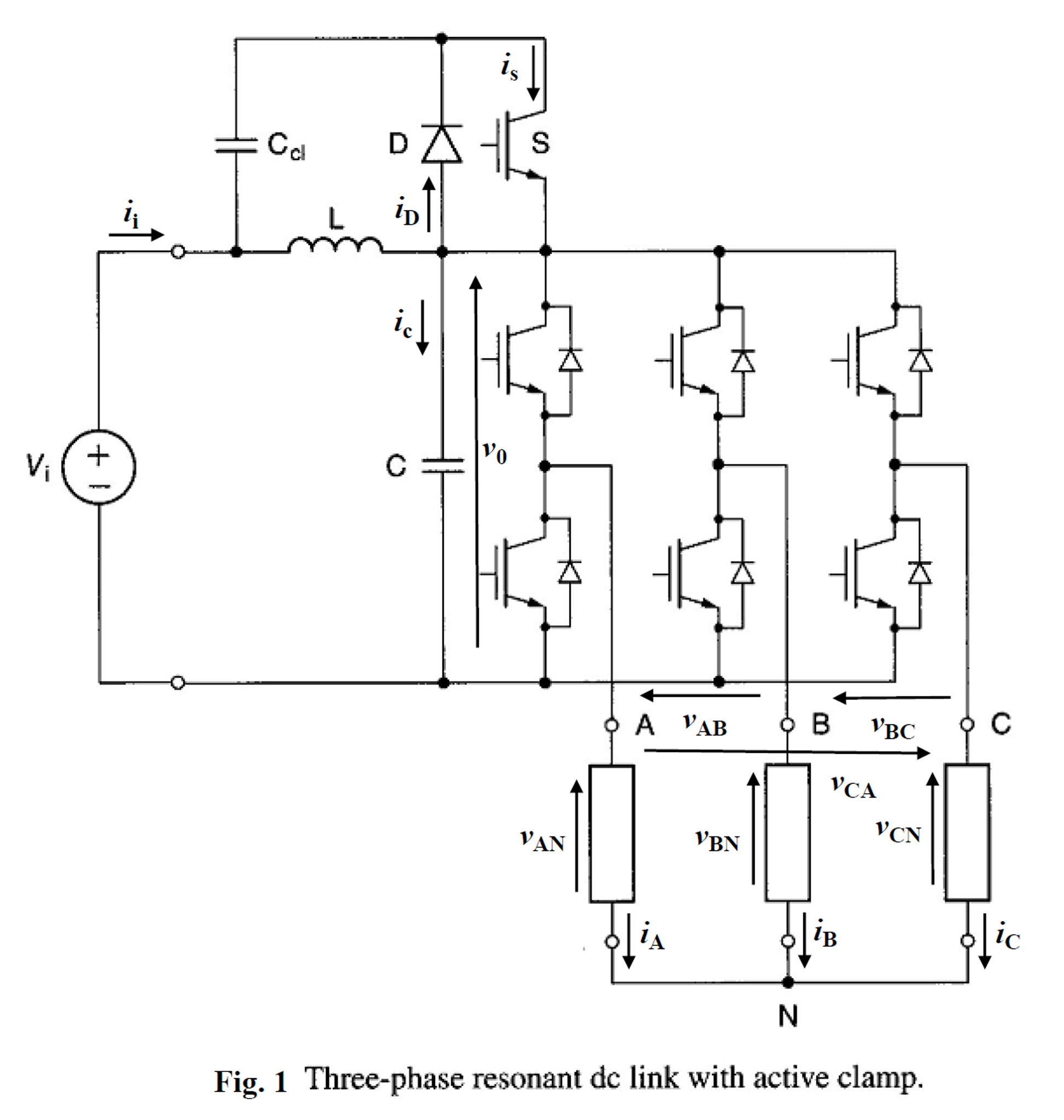 A three-phase resonant dc-link inverter with an | Chegg.com