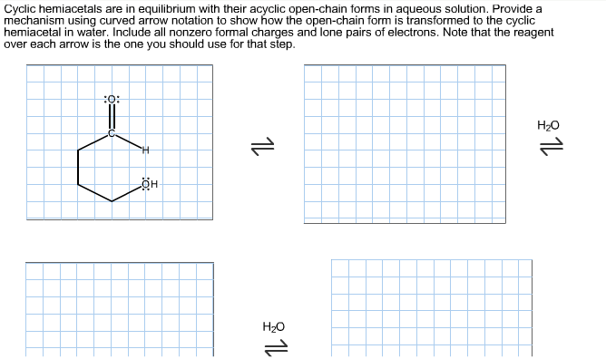Solved Cyclic hemiacetals are in equilibrium with their | Chegg.com