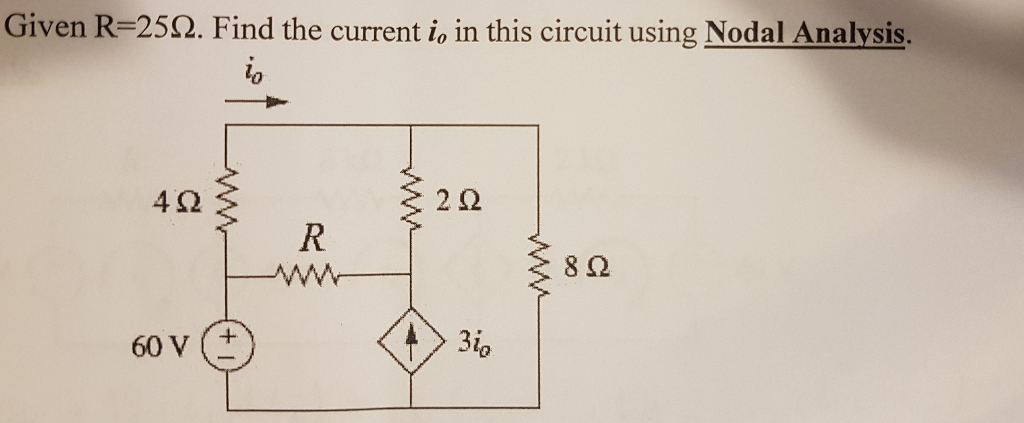 Solved Please answer the Question By Finding the current i0 | Chegg.com
