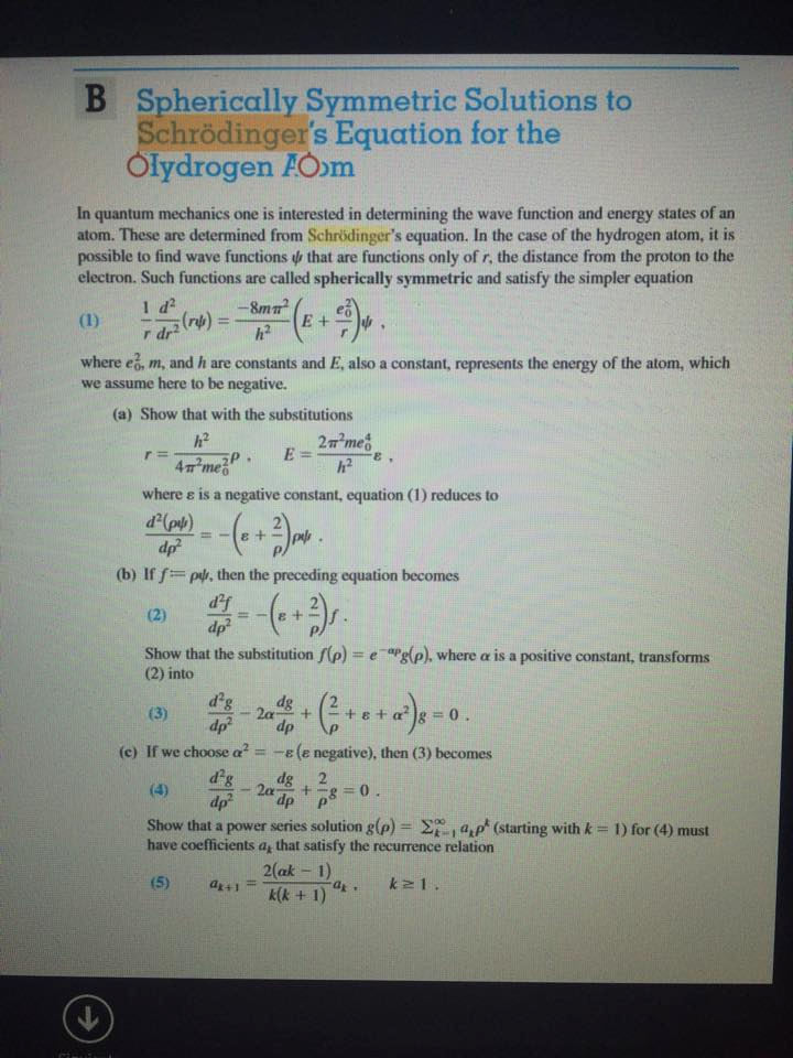 Solved differential equations problem: Spherically symmetric | Chegg.com