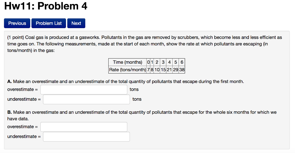 Solved Hw11: Problem 4 Previous Problem List Next (1 point) | Chegg.com
