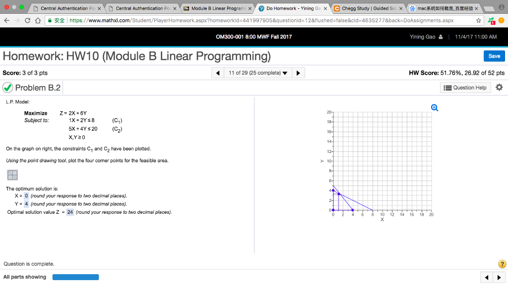 Solved D Central Authentication p x" D Central | Chegg.com