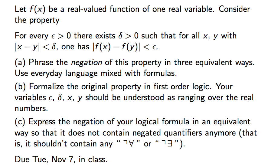 Solved Let f(x) be a real-valued function of one real | Chegg.com
