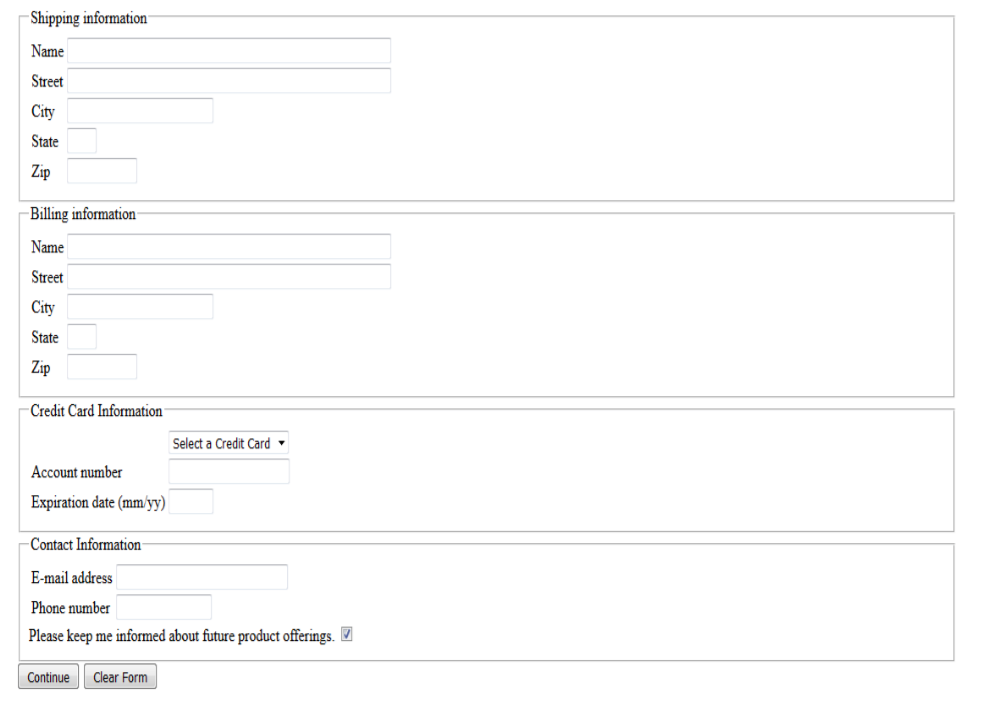 Solved Create an HTML document (web page) that gathers | Chegg.com