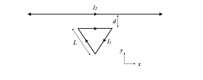 Solved Consider an equilateral triangular loop of wire of | Chegg.com