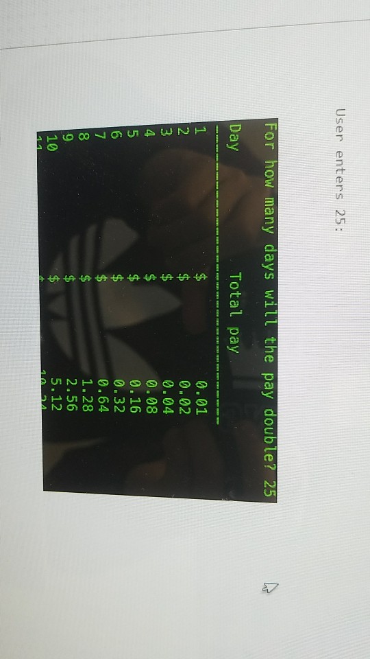 Solved Assignment 4 Pennies For Pay Write A C Program 1133