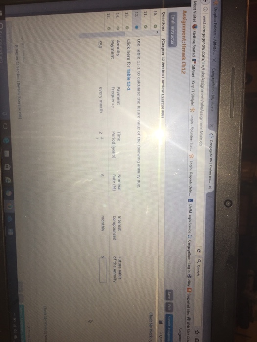 Solved Use Table 12-1 to calculate the future value of the | Chegg.com Solved Use Table 12-1 to calculate the future value of the | Chegg.com