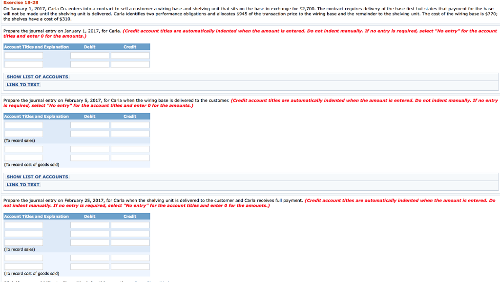 Solved On January 1, 2017, Carla Co. enters into a contract | Chegg.com