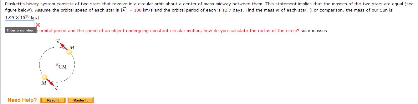Solved Plaskett's binary system consists of two stars that | Chegg.com