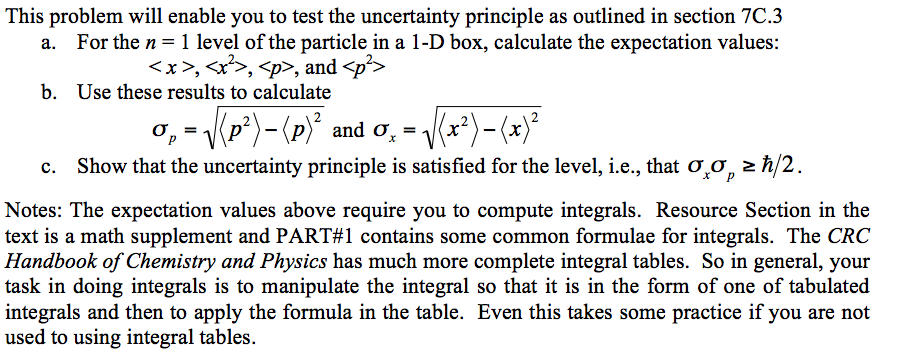 Solved This problem will enable you to test the uncertainty | Chegg.com
