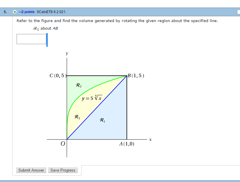 Solved Refer to the figure and find the volume generated by | Chegg.com
