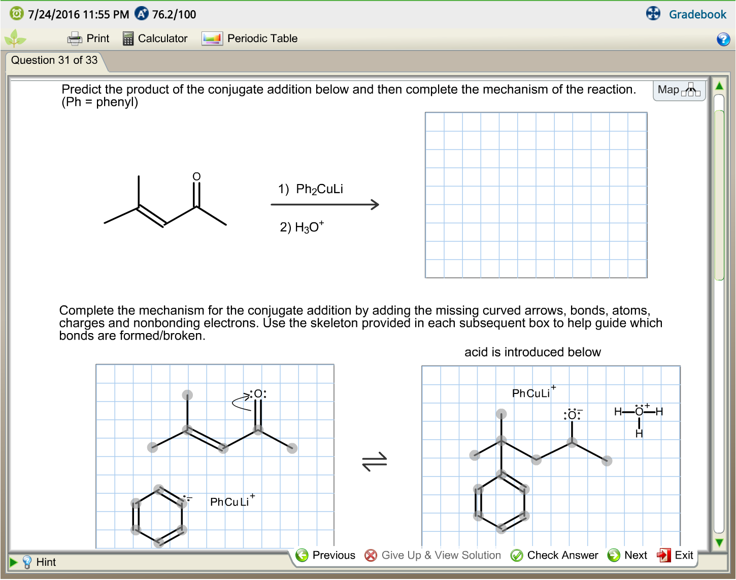 Solved Predict the product of the conjugate addition below | Chegg.com