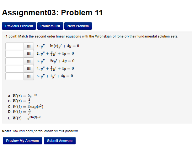 Solved Assignment03: Problem 11 Previous Problem Problem | Chegg.com