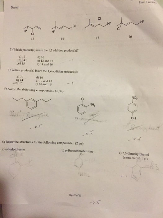 Solved Which product(s) is/are the 1,2 addition | Chegg.com