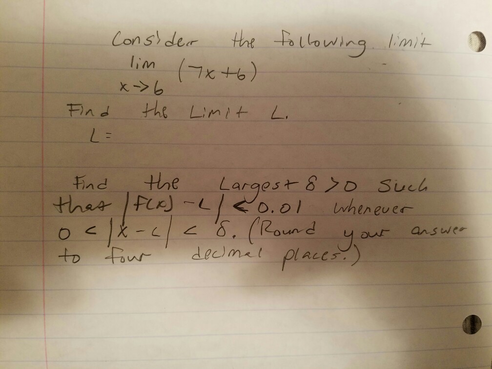 Solved Consider the following limit lim_x rightarrow 6 (7x | Chegg.com