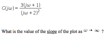 Solved What is the value of the slope of the plot as omega | Chegg.com