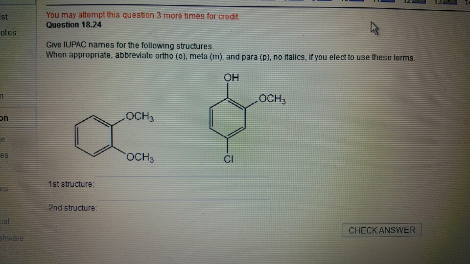 Solved Give IUPAC names for the following structures. then | Chegg.com