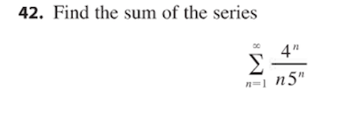 Solved Find the sum of the series Summation n = 1 | Chegg.com