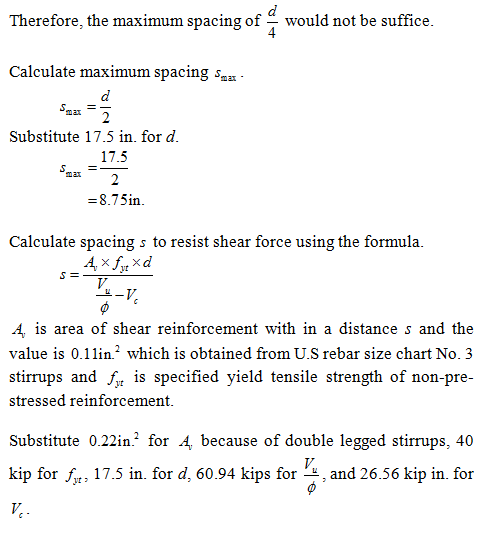 (Solved) - Figure P6-9 shows an interior span of a continuous beam. The ...