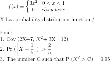 Solved Probability distribution function | Chegg.com