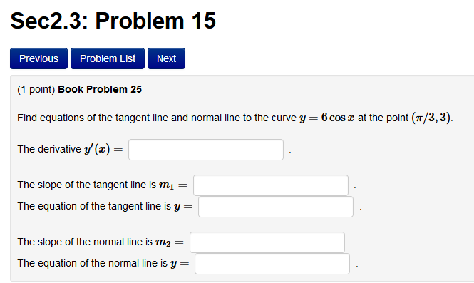 Solved Sec2.3: Problem 15 Previous Problem List Next (1 | Chegg.com