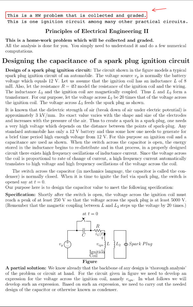 Design of a spark plug ignition circuit: The circuit | Chegg.com