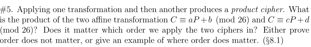 Solved #5 Applying one transformation and then another | Chegg.com