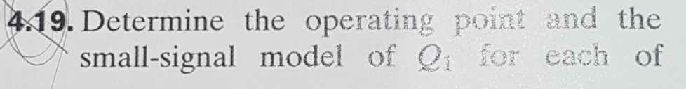 Solved 419. Determine the operating point the the | Chegg.com