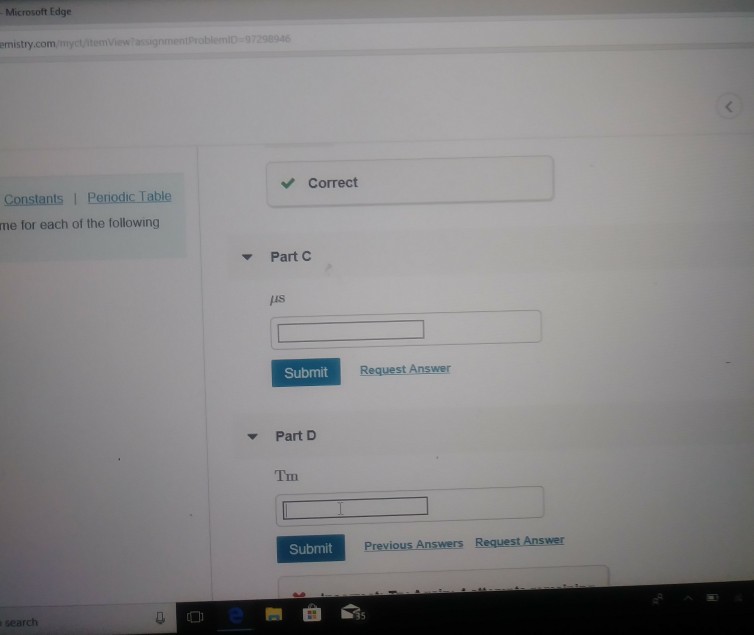 Solved Microsoft Edge emistry.com/myct/ltemview | Chegg.com