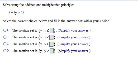 Solved Solve using the addition and multiplication | Chegg.com