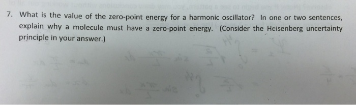 Solved What is the value of the zero-point energy for a | Chegg.com