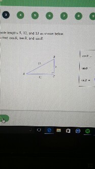 Solved A right triangle has side lengths 5, 12 and 13 as | Chegg.com