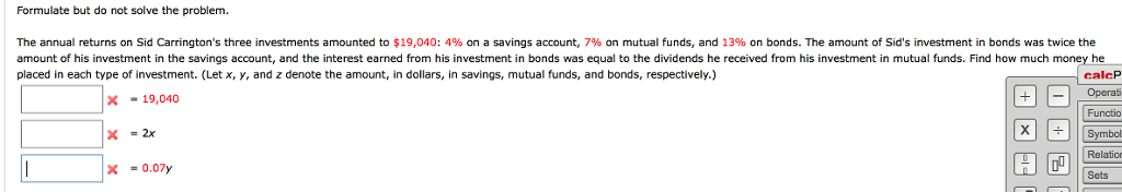 Solved Formulate but do not solve the problem. The annual | Chegg.com