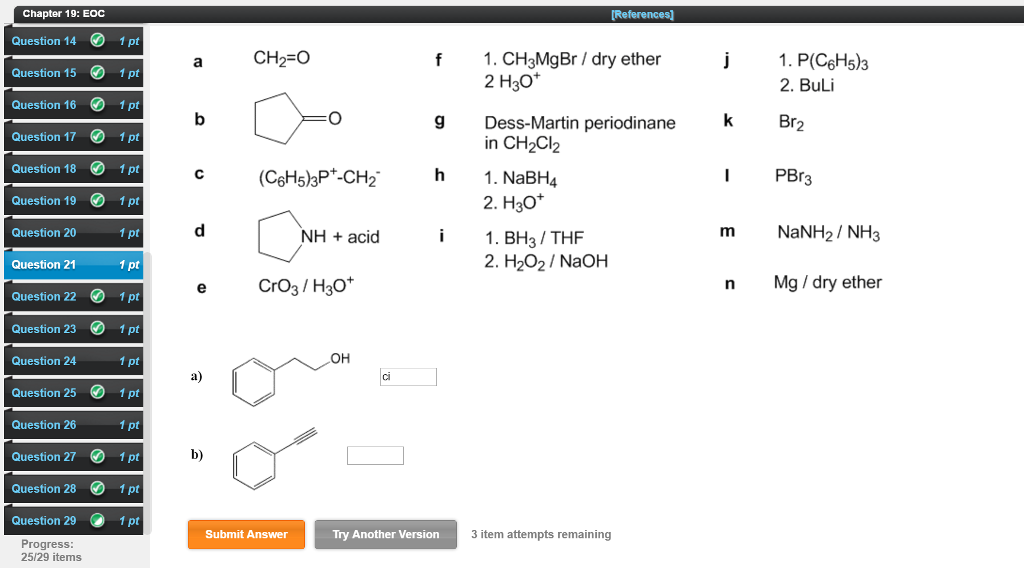 Solved Chapter 19: EOC Question 14 Question 15 1 pt CH2-O | Chegg.com
