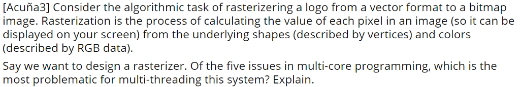 Solved [Acuña3] Consider the algorithmic task of | Chegg.com