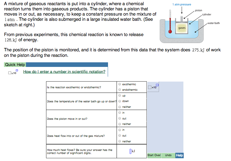 Solved A mixture of gaseous reactants is put into a | Chegg.com