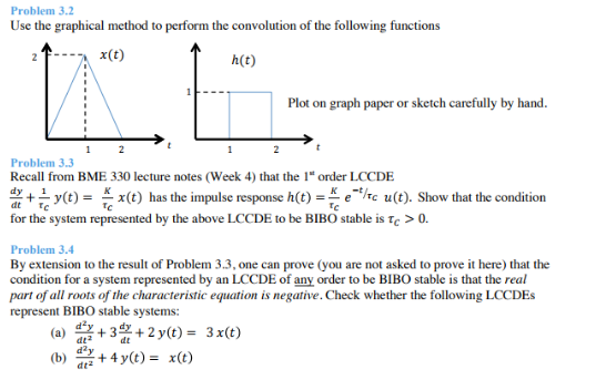 Solved Problem 3.2 Use the graphical method to perform the | Chegg.com